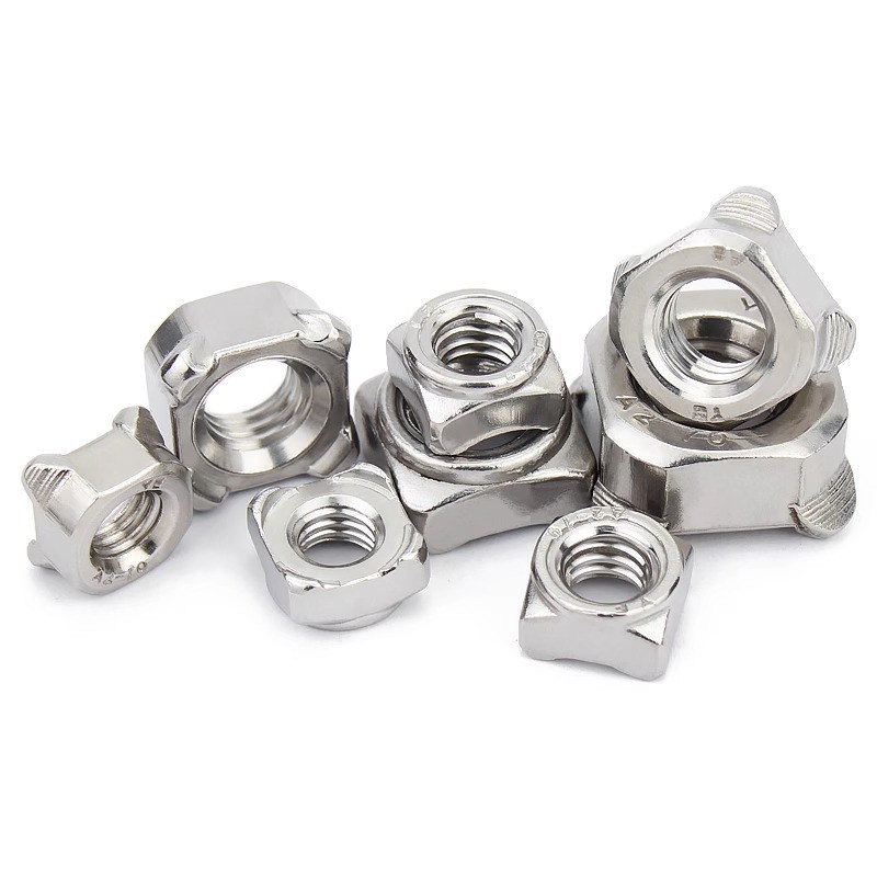 Square Spot Welding Nut M3 M4 M5 M6 M8 M10 M12 304/316 Stainless Steel ...