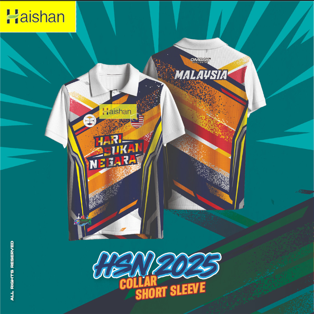 WHITE HARI SUKAN NEGARA TEE 2025 REVERSE EYELET SUBLIMATION LIMITED ...