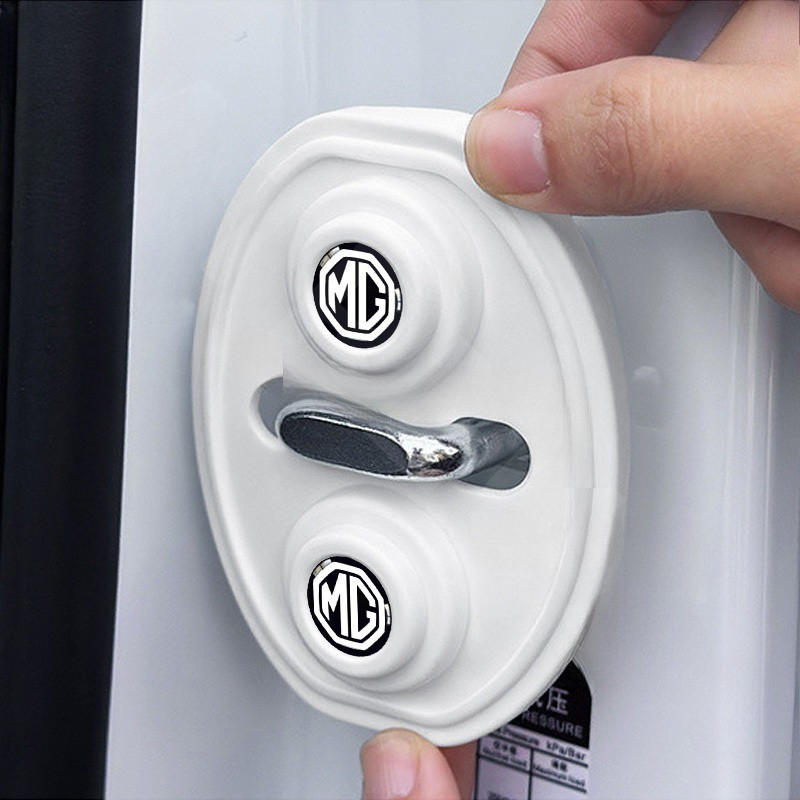 4Pcs MG Car Door Lock Protection Cover Silicone Car Door Lock Anti ...
