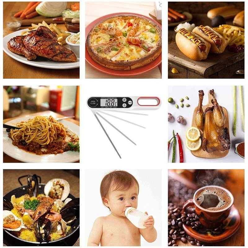 thermometer Accurate Digital Meat food Thermometer for Kitchen and BBQ ...