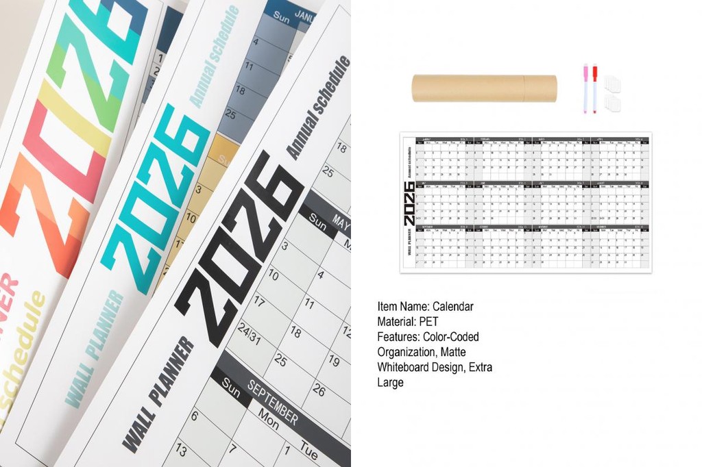 XPS Wall Sticker Calendar Large-format Wall Calendar 2026 Calendar ...