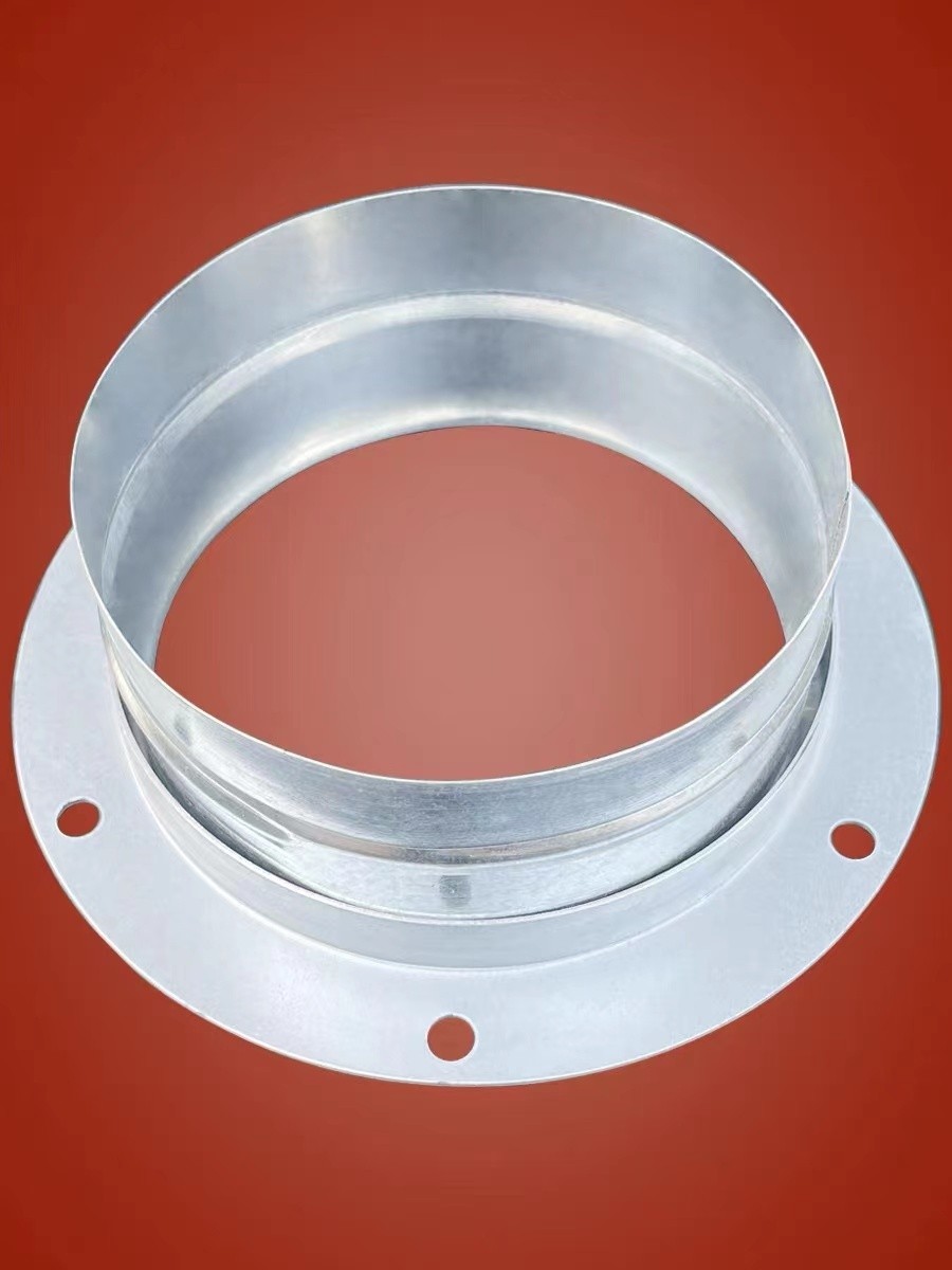 Range Hood Smoke Pipe Internal Galvanized Ventilation Pipe Flange Joint ...