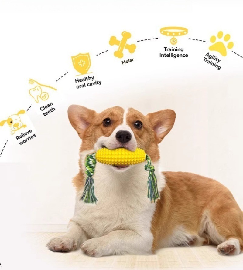 【CHEWBRUSH】Toothbrush Dog Toy - Self Brushing Chewer Dog Puppy Chewing ...