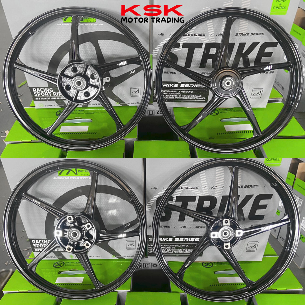 AJI RACING SPORT RIM SET STRIKE 500 LC135 Y125Z Y15 Y16 LC135 V8 160X17 ...