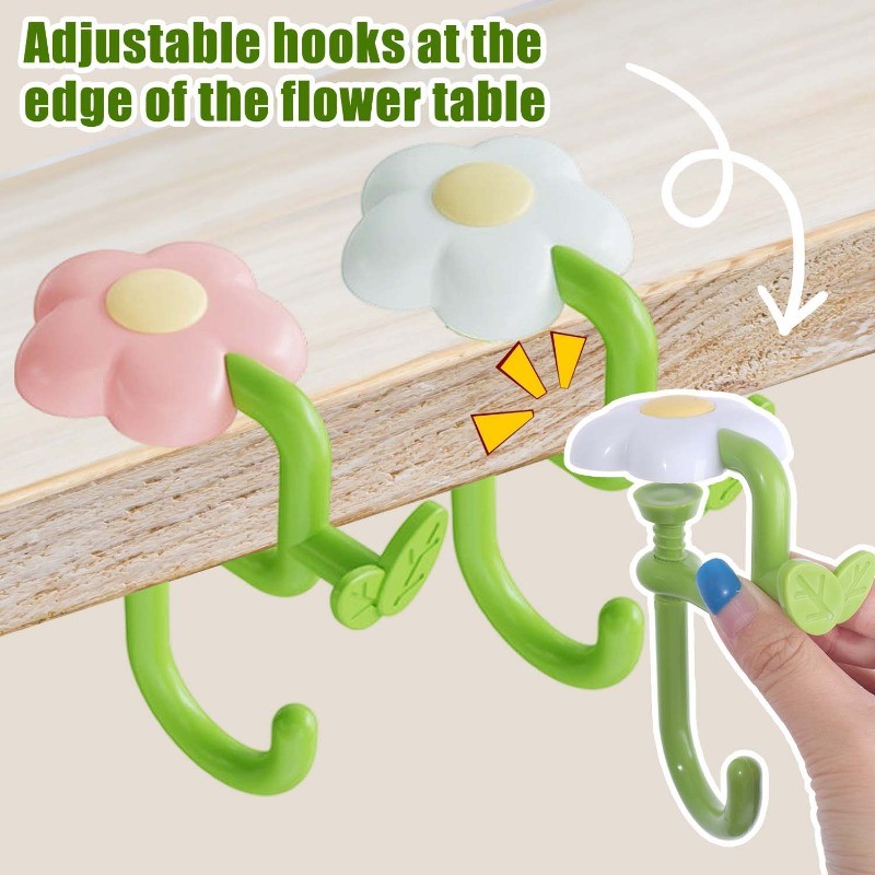 Flower Tabletop Adjustable Hook - Tabletop Firm Grip Hanger - Anti-slip ...