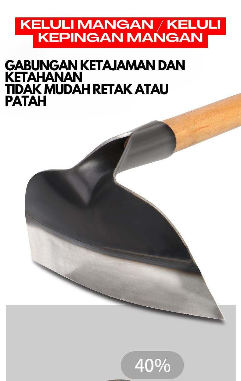 cangkul rumput tajam Weeding hoe 26cm,gardening tools, mata cangkul ...