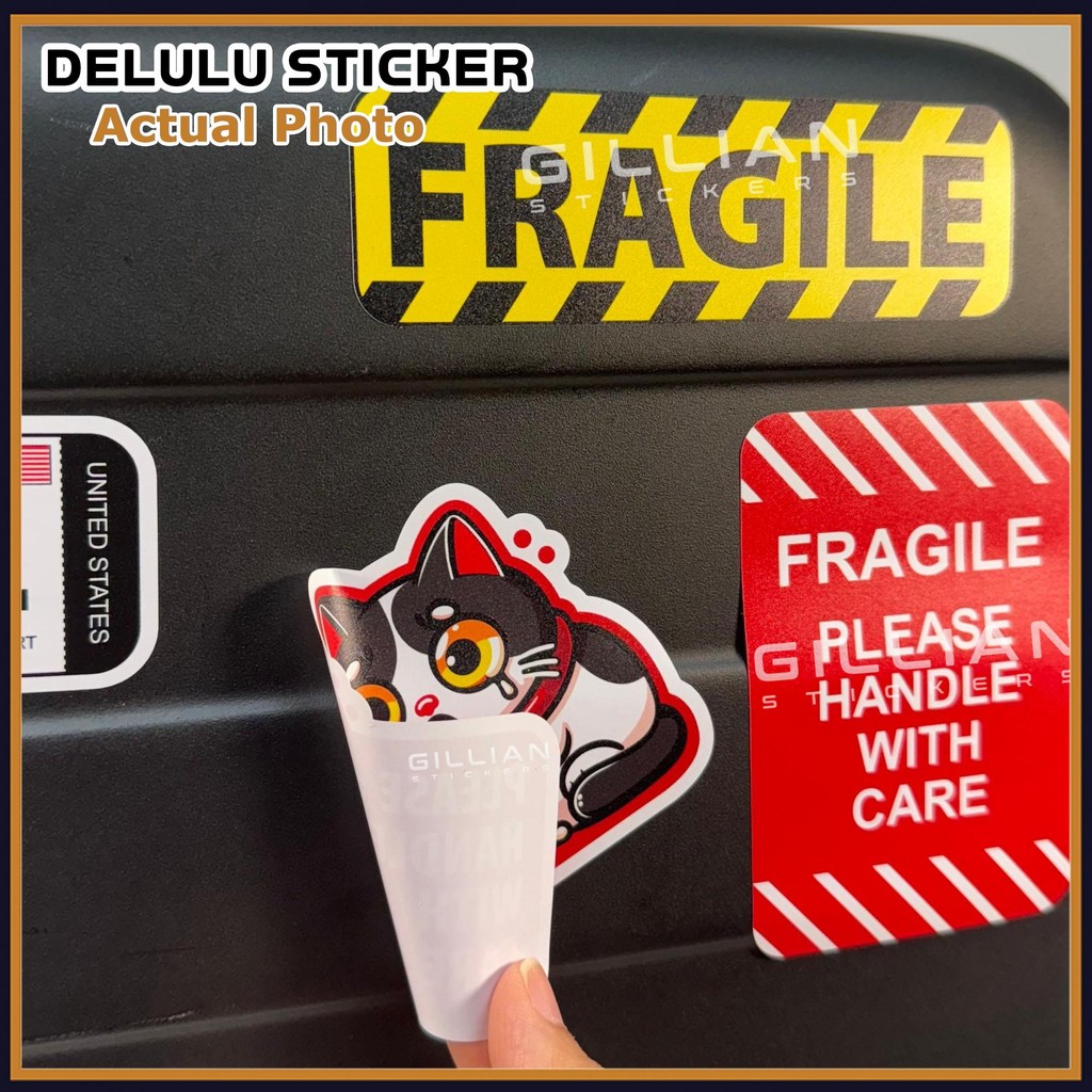 Fragile Sticker Emotionally Fragile & Handle With Care Luggage Decals ...