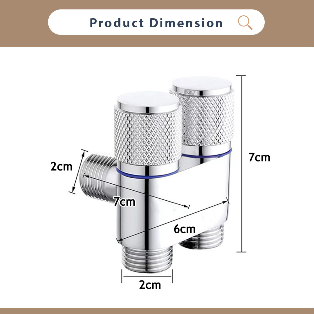 Innohut Paip Air Dua Hala Two Way Water Tap Bathroom Dual Control Angle ...