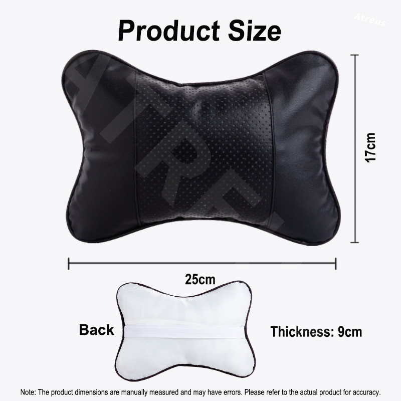 Proton Leather Neck Pillow Soft Car Seat Headrest Pad Head Neck Rest ...