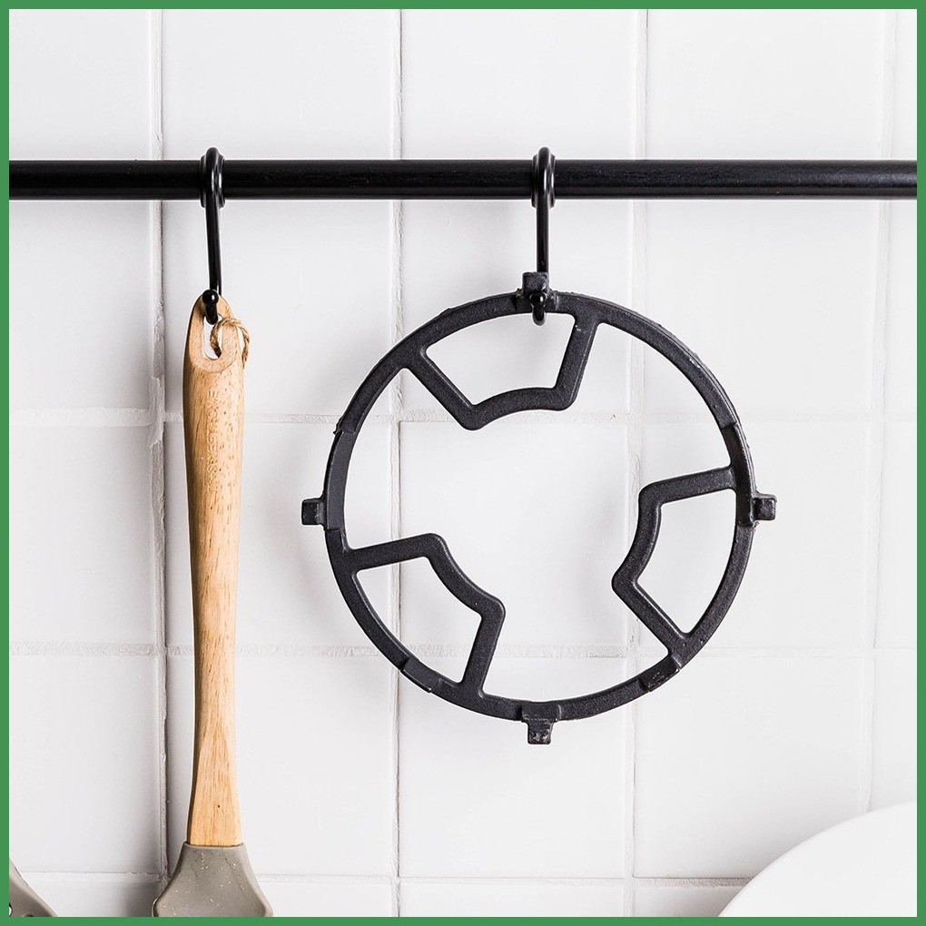 Wok Pan Stand Supports Rack Cast Iron Burners Stove Cookware Ring Gas ...