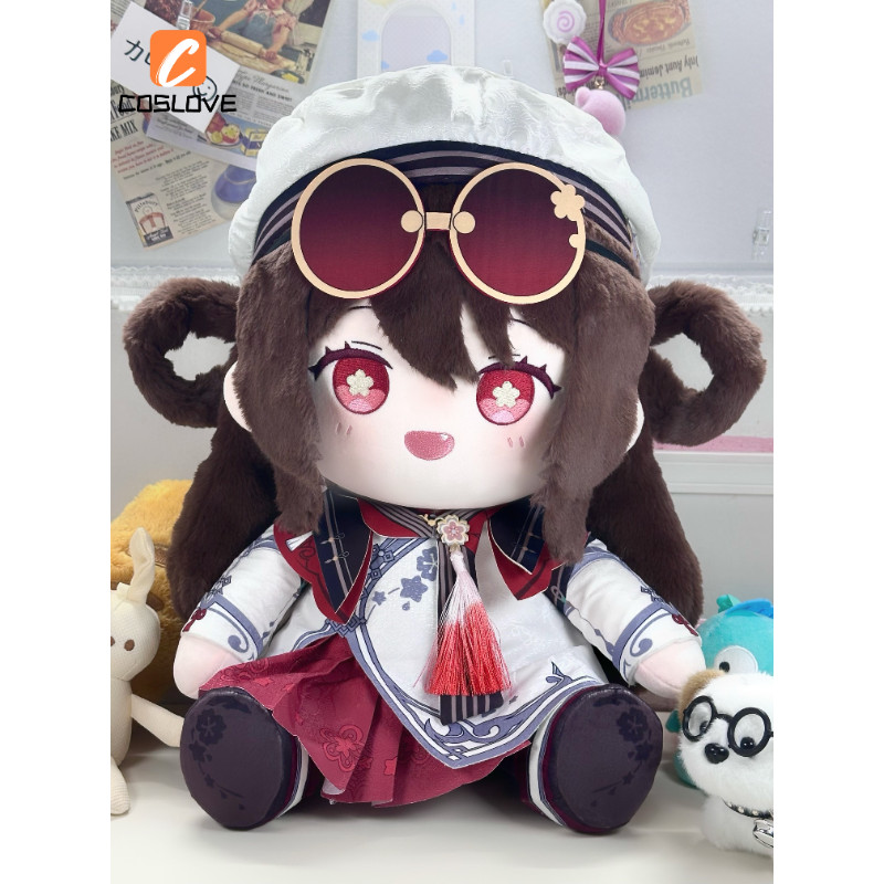 Anime Game Genshin Impact Hutao 40CM Big Doll Sitting Shape Cute Soft ...