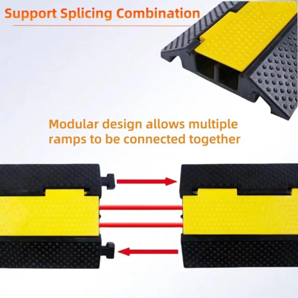 Rubber Yellow Black Channel Floor Heavy Duty Rubber Parking Stopper ...