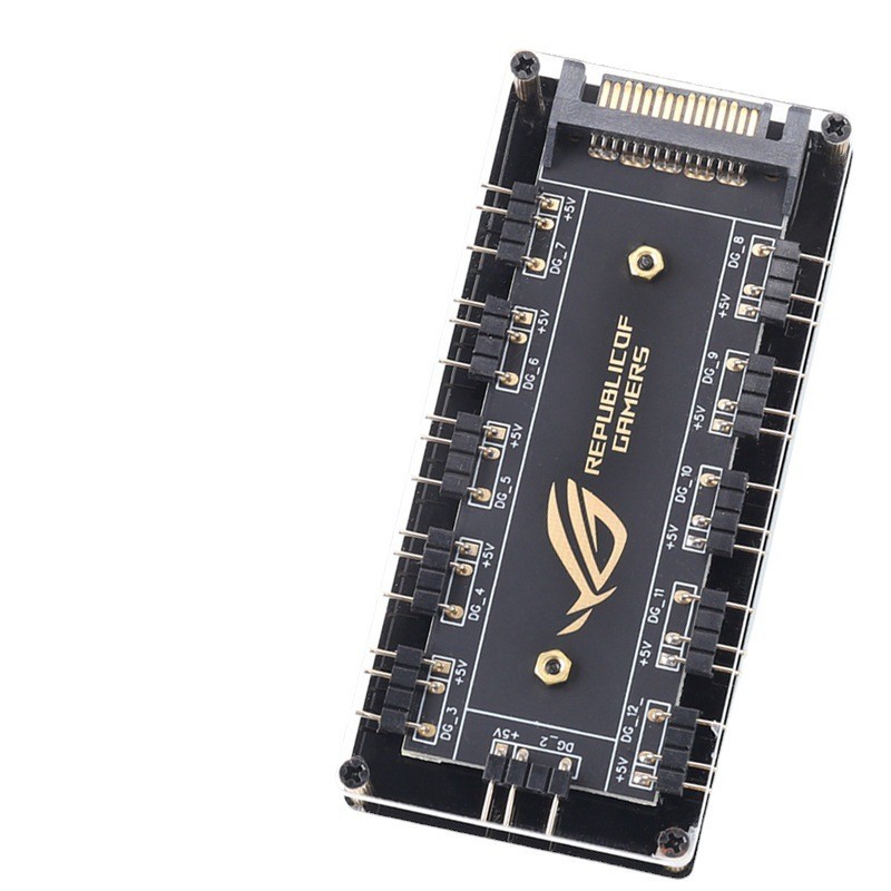 5V 3 pin ARGB RGBW Cable ASUS AURA SYNC RGB 10 Hub Splitter SATA Power ...