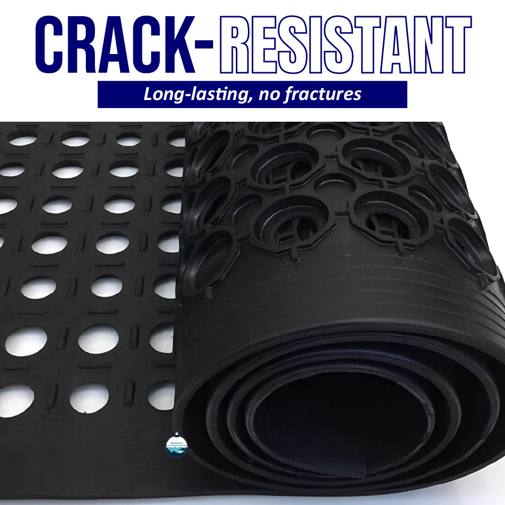 Thick Rubber Kitchen Floor Mat Anti Slip Heavy Duty Anti Grease Kitchen ...
