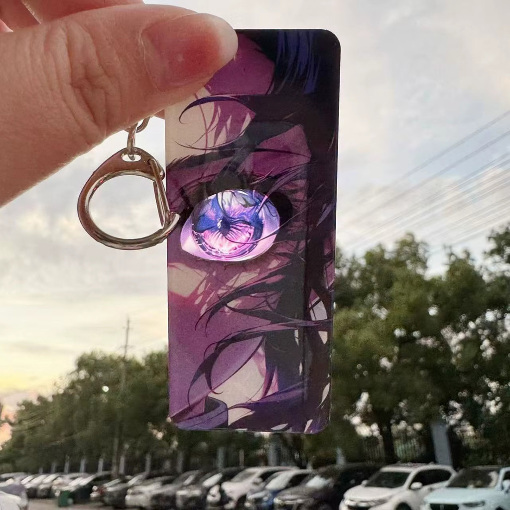 Cartoon Demon Slayer Eye Card Transparent Card Acrylic Muichirou Giyuu ...