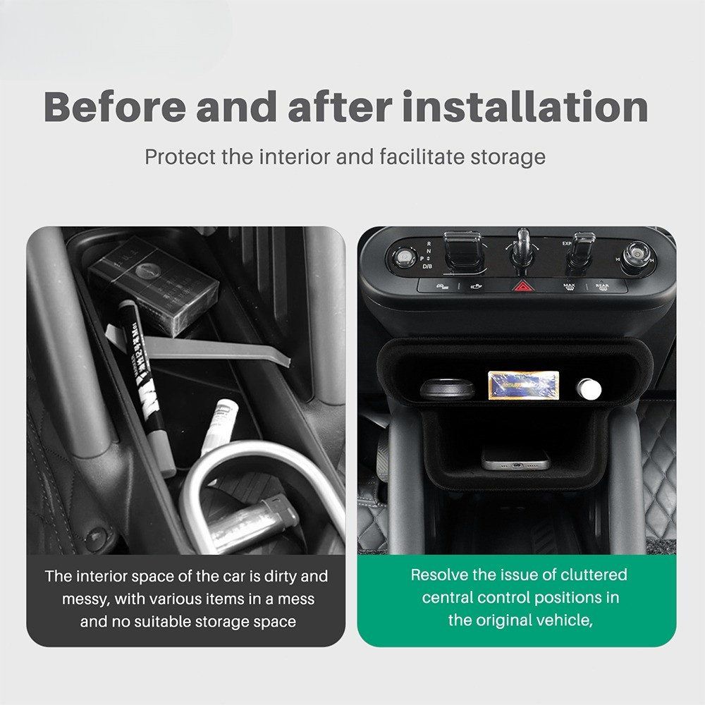 HYS Car Central Control Storage Box Trim For MINI Cooper J01 ACEMAN J05 ...