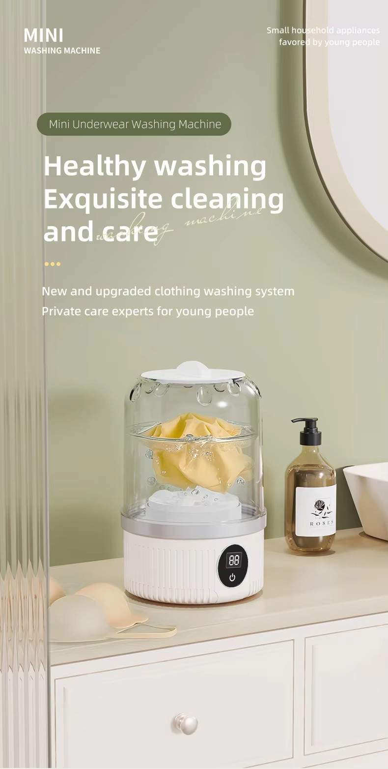 Wireless Laundry Cup Unplugged Portable Underwear Underwear Washing ...