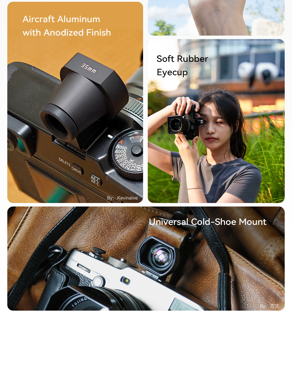 TTArtisan 35mm Optical Viewfinder Universal Cold-Shoe Design ...