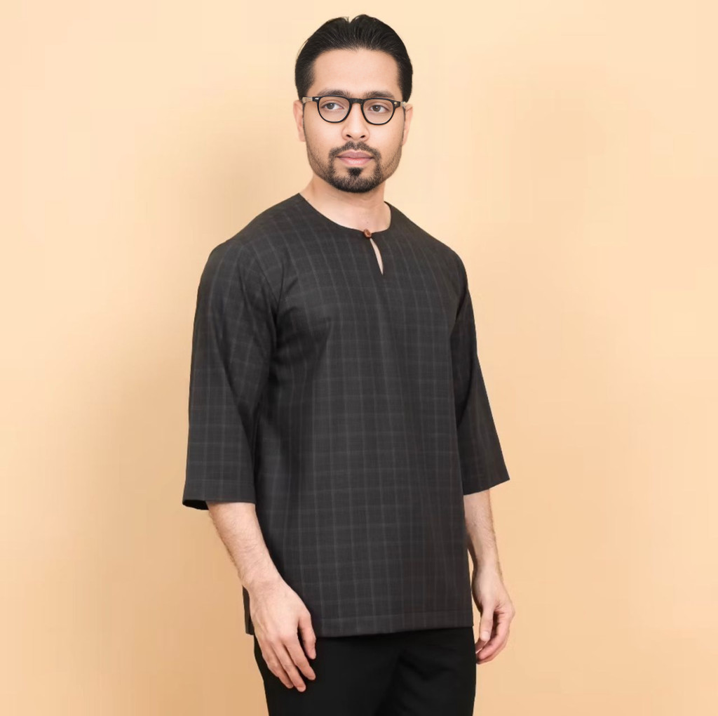 KURTA PETAK 2026 KURTA LELAKI TELUK BELANGA TRADITIONAL LENGAN TIGA ...