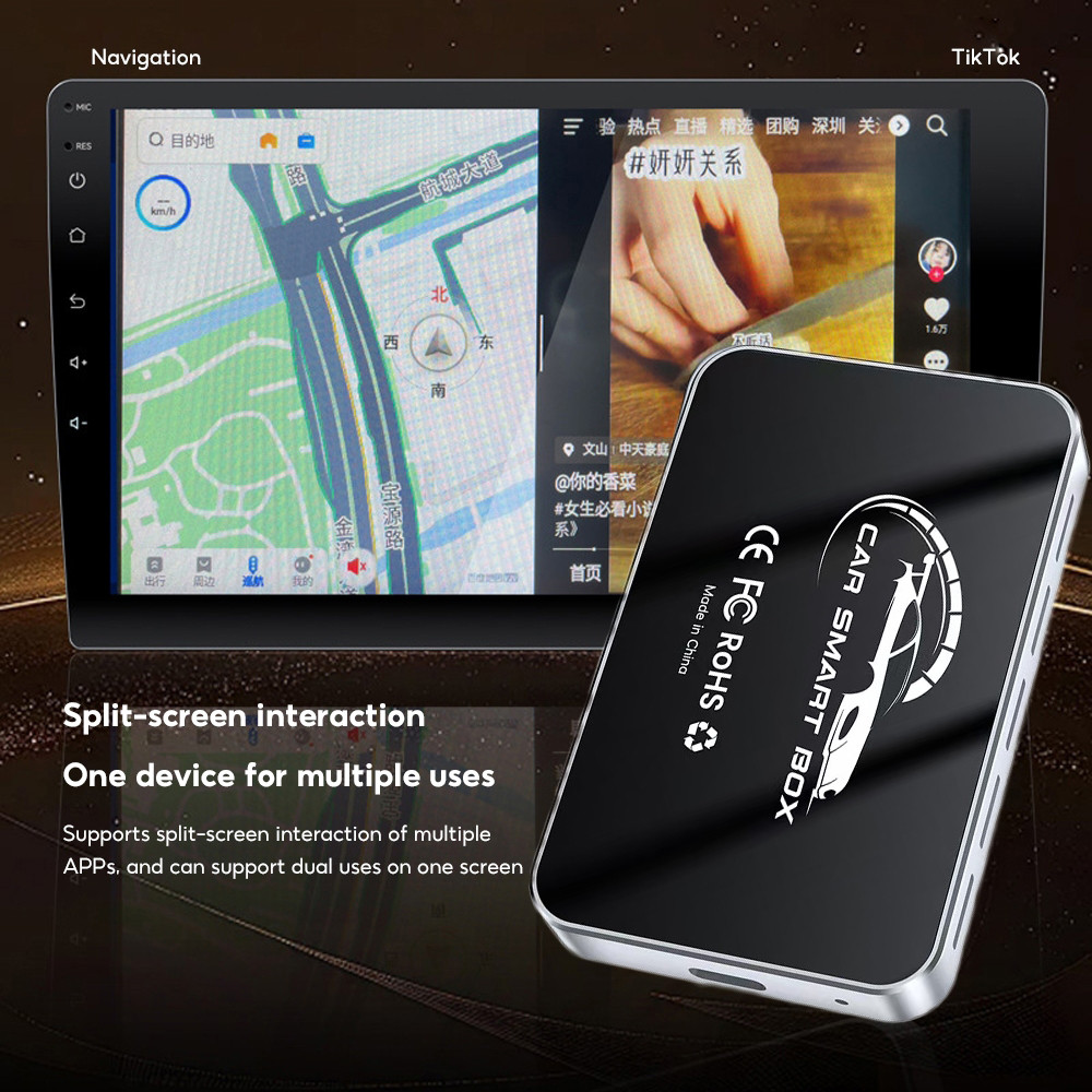 2+32G CarPlay AI Box Carplay Car android Video Wired to Wireless CarPlay Adapter Android Auto ...