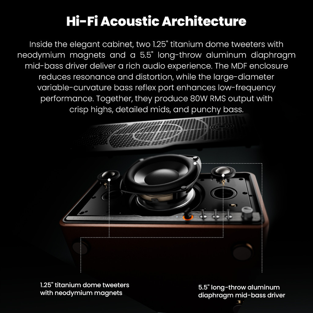 Edifier S300 Tabletop Hi-Res Audio Wireless Bluetooth Speaker work with AirPlay2 | Shopee Malaysia