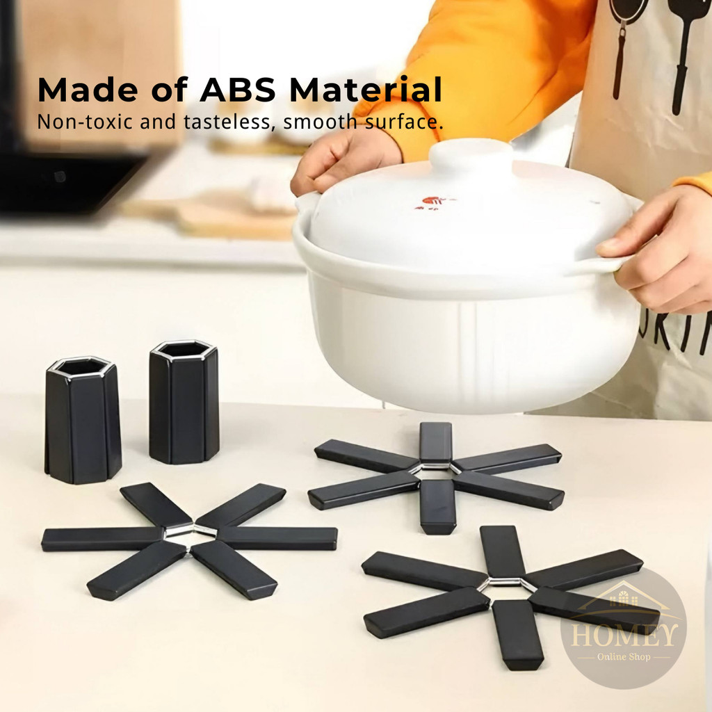 Foldable Heat Insulation Pad Non-Slip Trivet Foldable Hot Pots and Pans ...