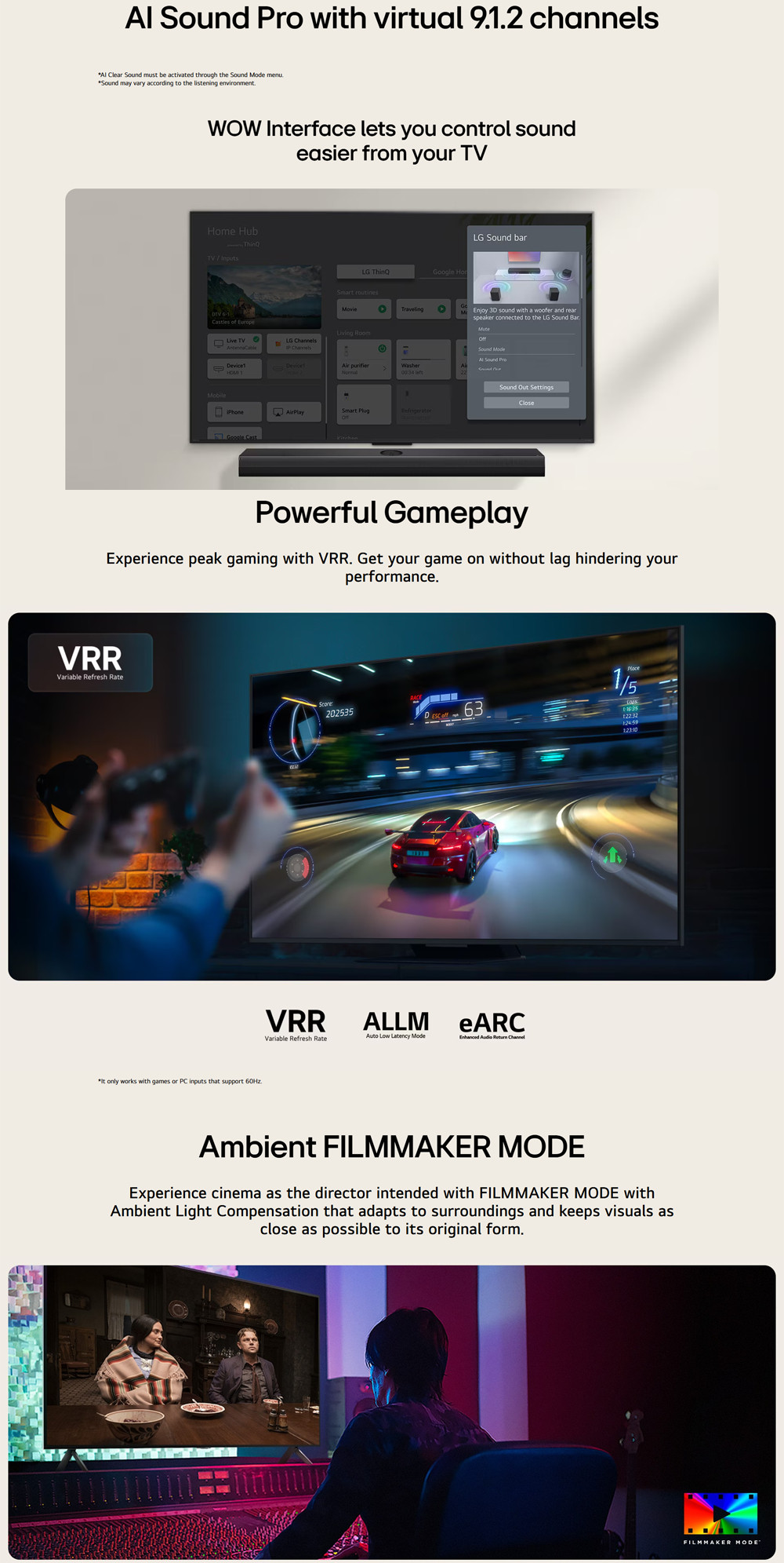 [2025 New Model] LG 50"/55"/65"/75" 4K UHD AI TV UA73 Smart TV ...