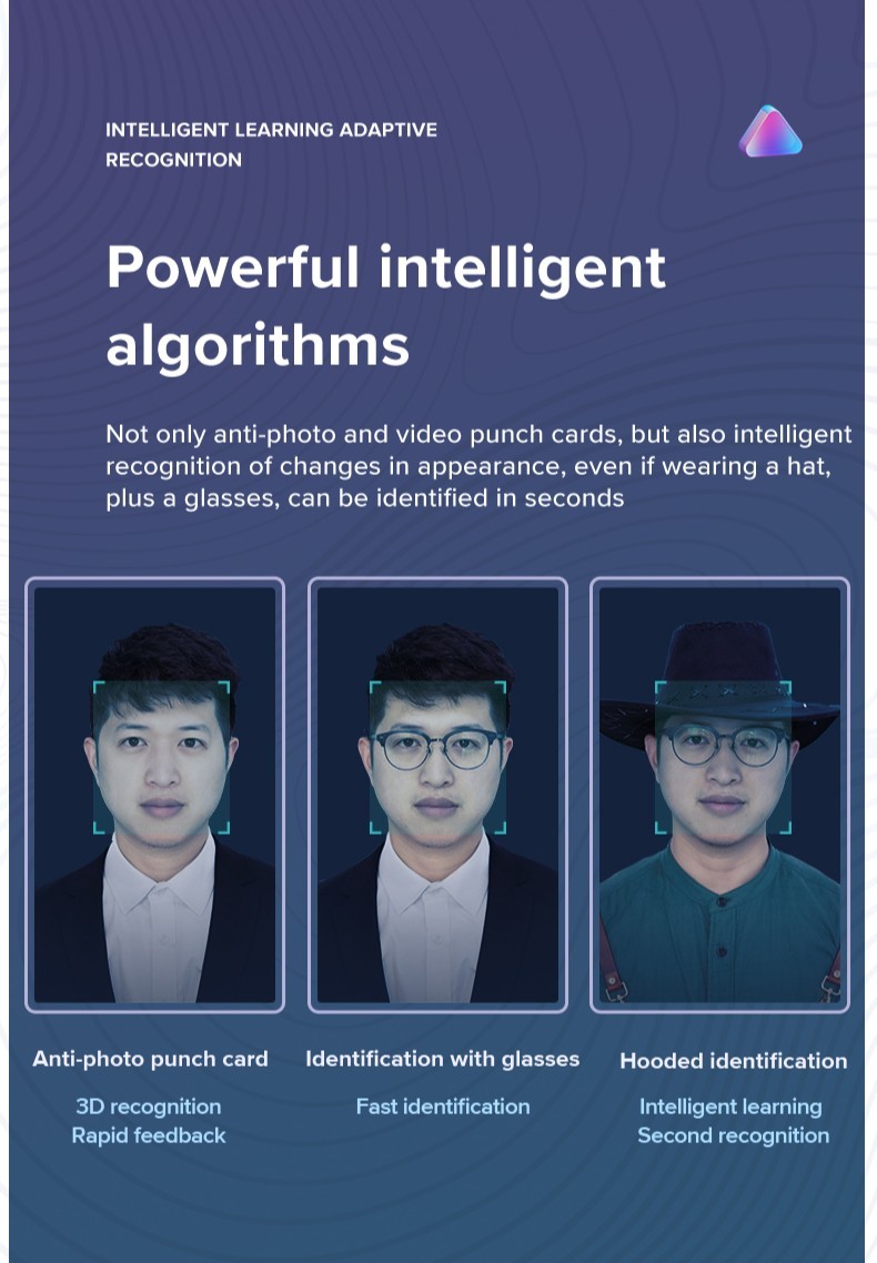 Deli Facial Recognition Thumbprint Attendance Machine Absence Machines ...