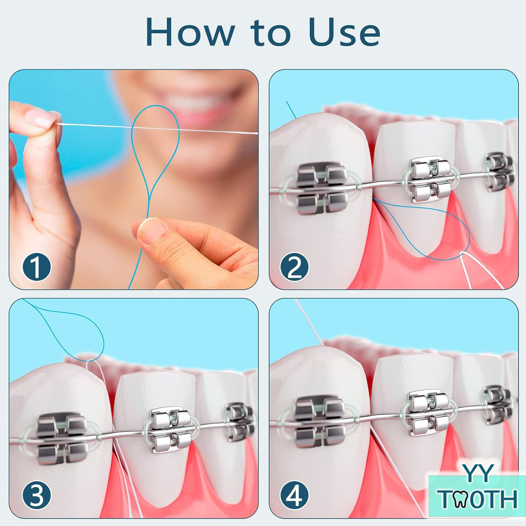 D9E GUM Eez-Thru Floss Threader (5pcs) floss gigi pencungkil gigi ...