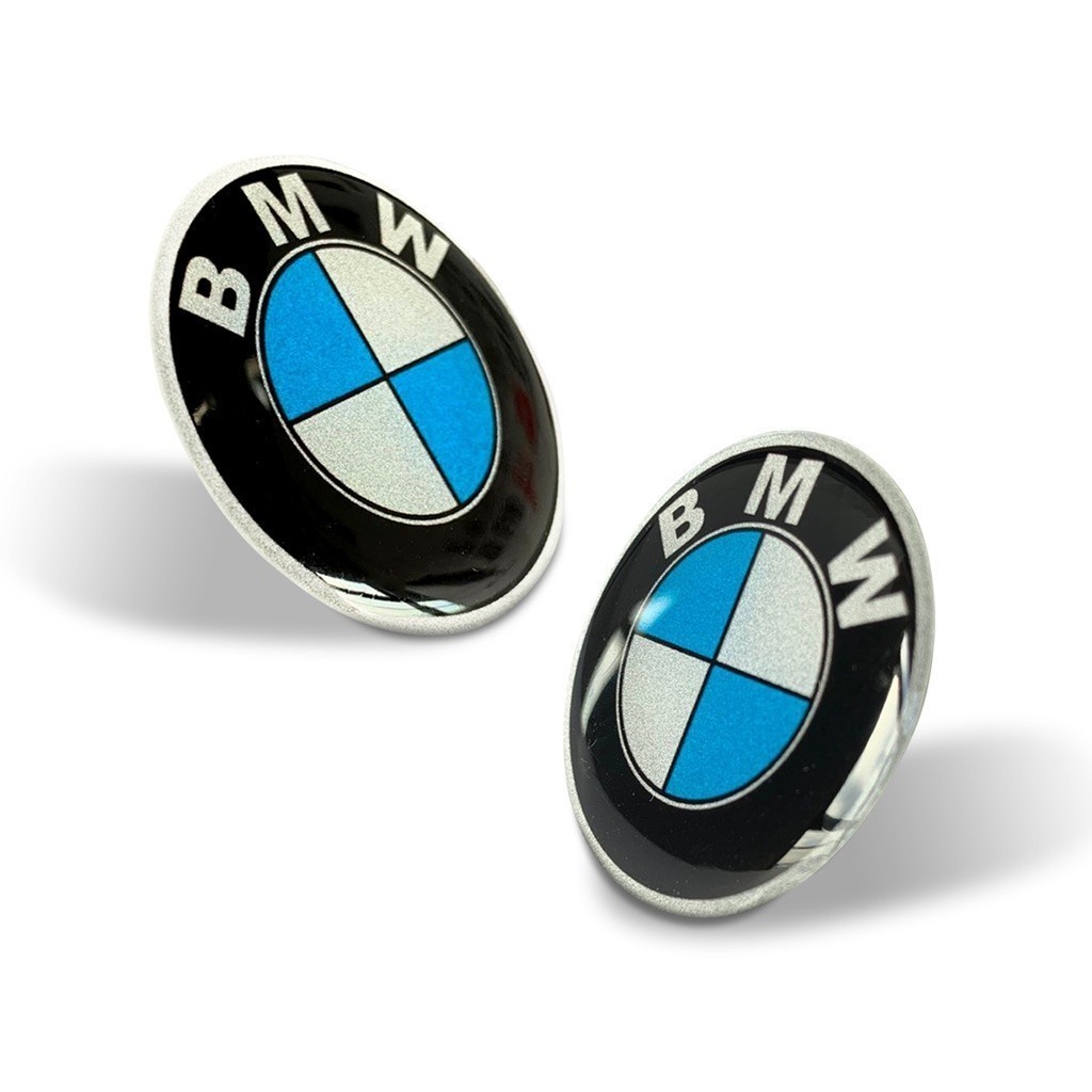 BMW Round Logo Emblem 3D Epoxy Coated Sticker Car Body Decorative Decal ...