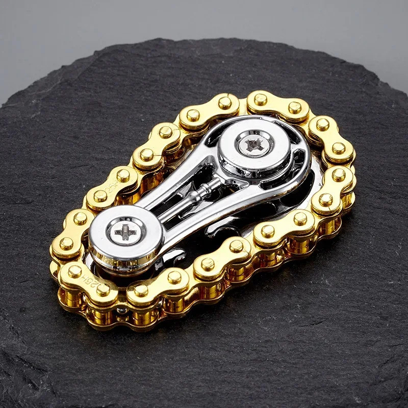 Gear Flywheel Fingertip Gyro Fidget Spinner Antistress Anxiety Metal ...