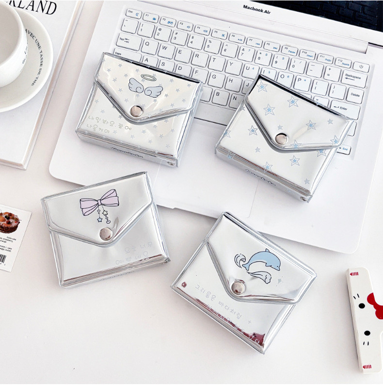 Angelic Silver Envelope Card Holder Single-Compartment Card Album Idol ...
