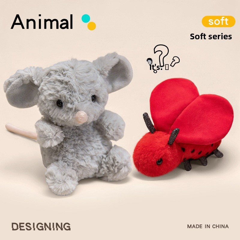 Plush Soft Mouse Toy With Animal Form And Gentle Material For Kids Gift ...