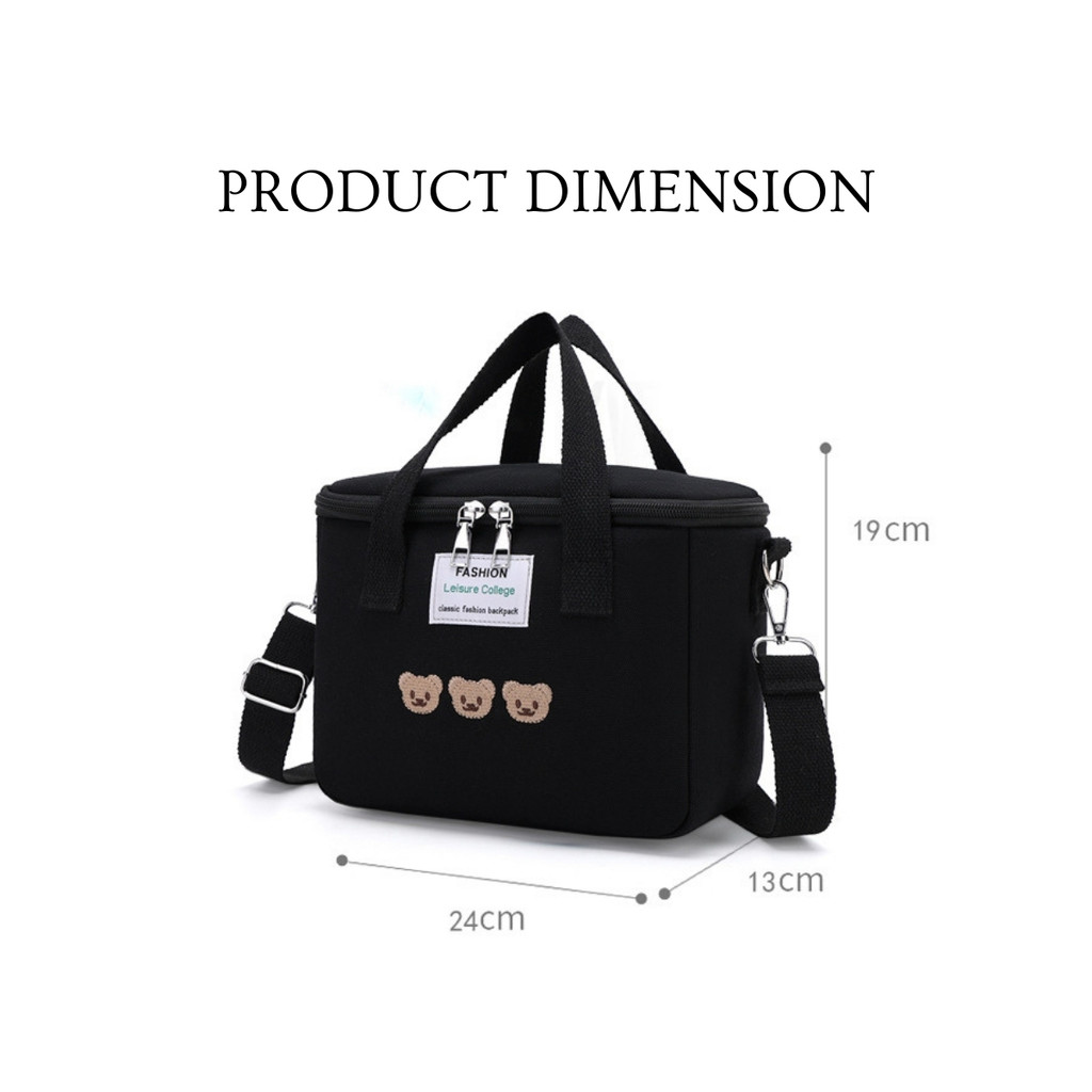 Mimo Baby Korean Cute Bear Mommy Breastmilk Cooling Bag / Mommy Diaper ...