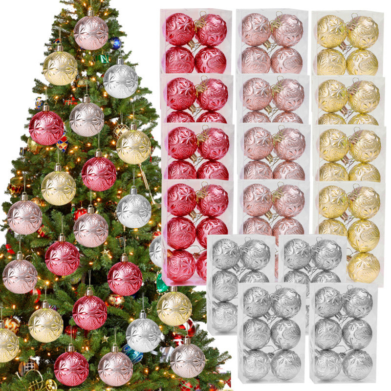 [ Featured ] Painted Christmas Hanging Ball - Electroplated Xmas Balls ...