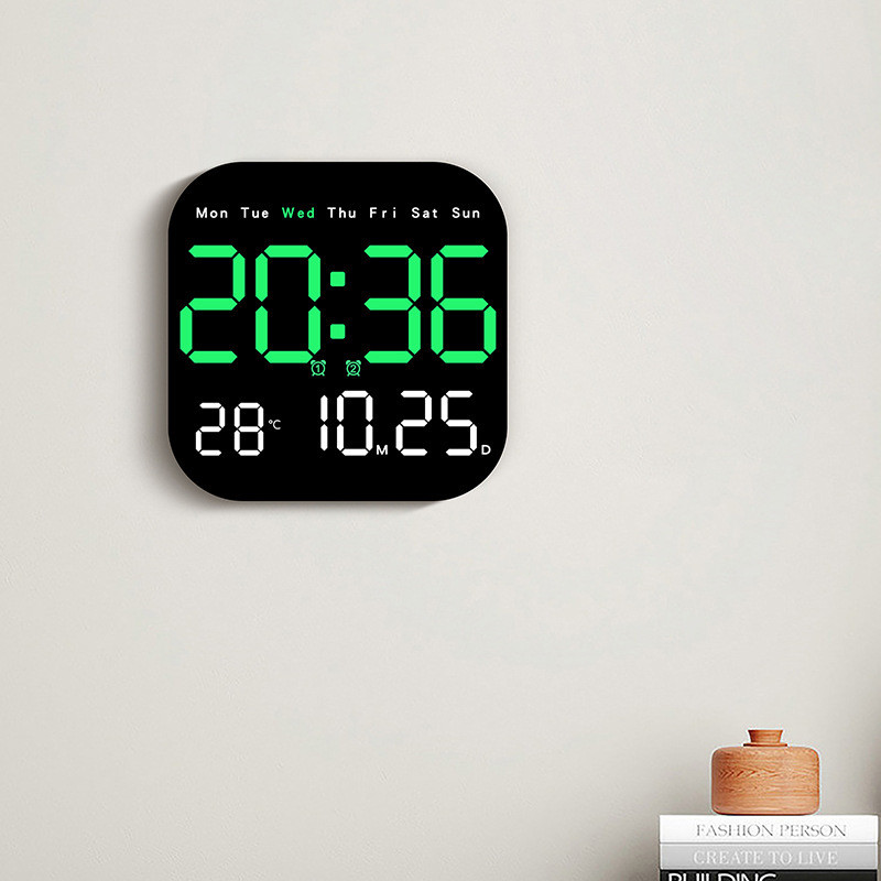 New multi-function LED electronic living room wall clock, hang/stand ...
