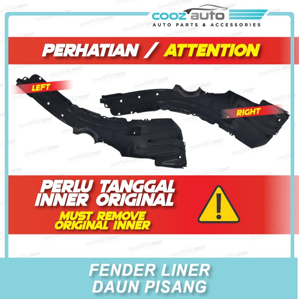 Perodua Alza Myvi Bezza Wira Exora Saga Persona Fender Liner Cover Rear ...