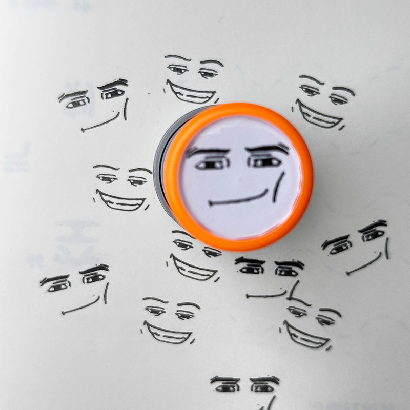Roblox Themed Seal Funny Emoji Press Stamp Students Diy Journal ...
