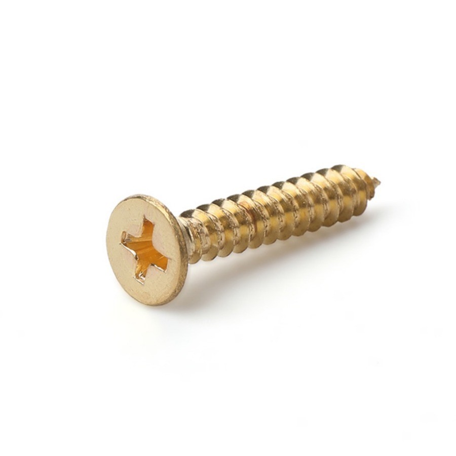 Phillips Countersunk Self-Tapping Screw H68 Brass All Copper Flat Head ...