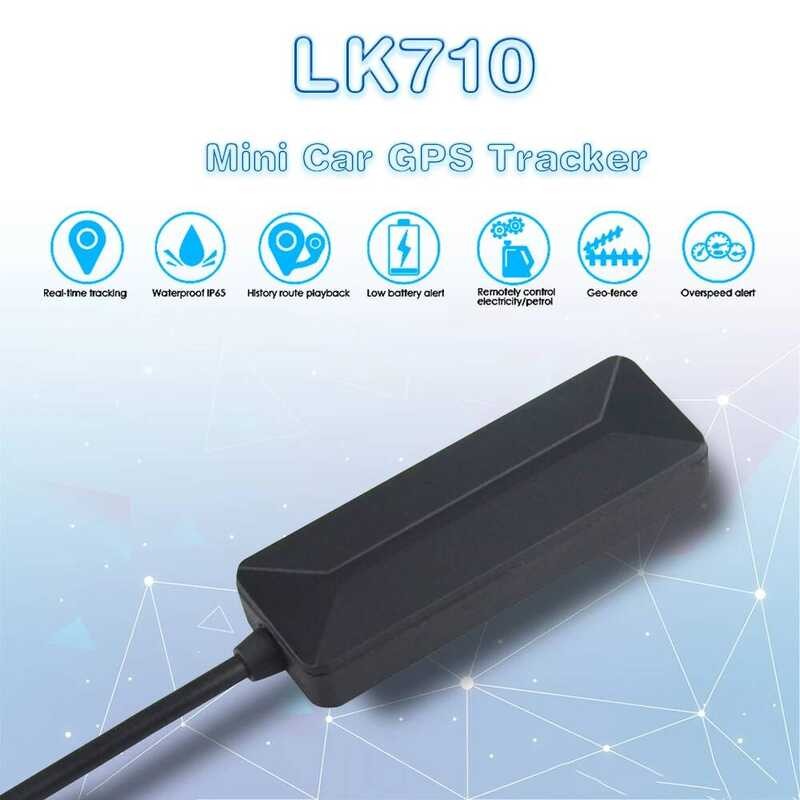 Real-time Tracking Dev LK710 Mini GPS Tracker For Vehicle With Geo-fence Cut Oil Remotely ...