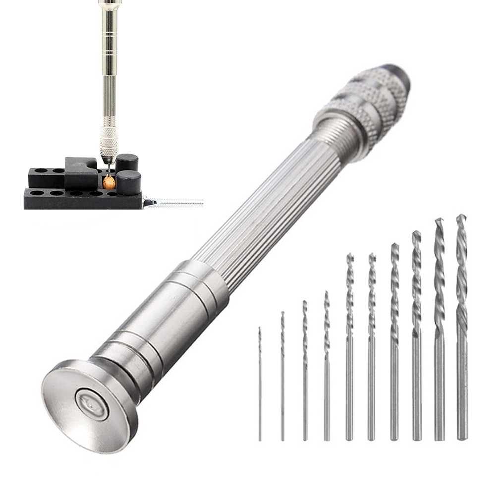 [STAS STOCK] 0.3-3.2mm Mini Micro Hand Drill Woodworking Drilling Tools ...