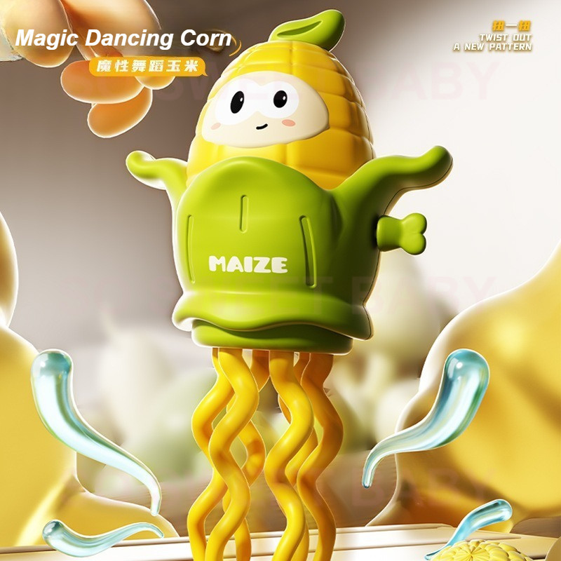 [Corn Style] Magical Dancing Octopus Toy Clockwork Twist Corn Toy Baby ...