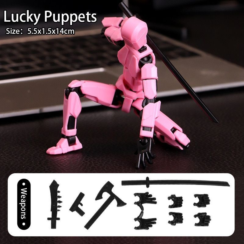 Lucky Doll 13 Joint Movable 3D Printing Toy 3rd Generation Dummy DIY ...
