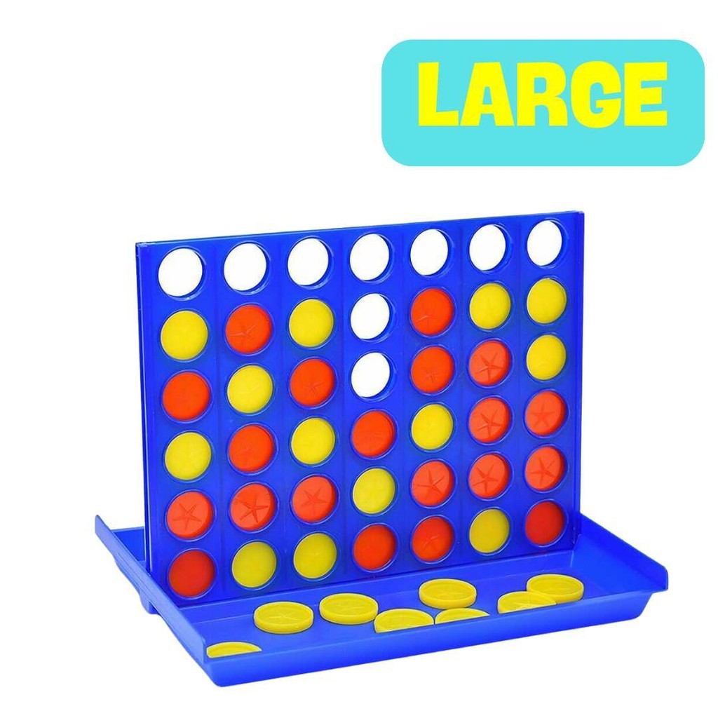 Connect 4 In A Row Puzzles Board Games Bingo Classic Fun Toys Mainan ...