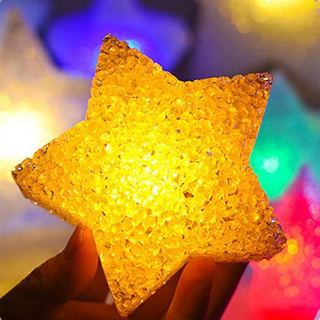 8cm Star Handheld LED Star Light Star Shaped Night Light Anti-slip Band ...