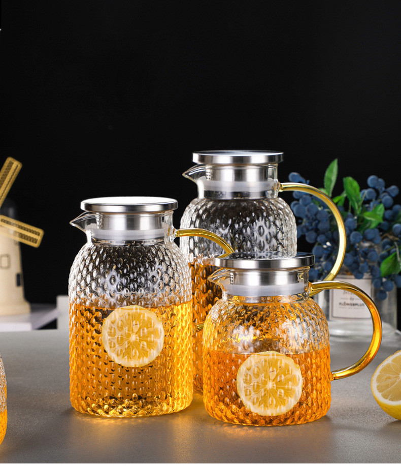 Glass Pitcher Heat-Proof for Cold Water Juice Tea | Jag Kaca Tahan Haba ...