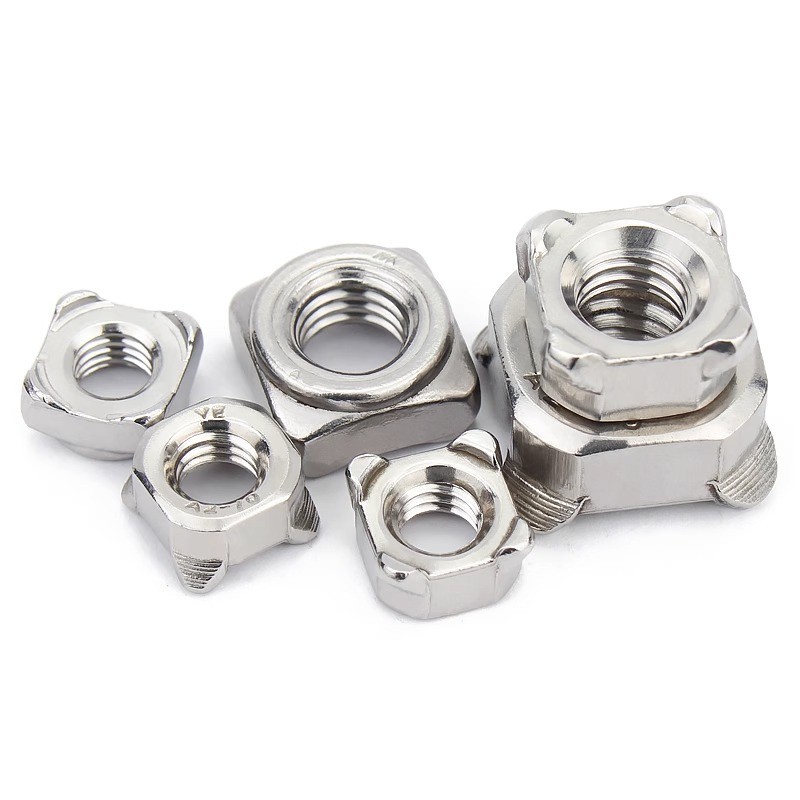 Square Spot Welding Nut M3 M4 M5 M6 M8 M10 M12 304/316 Stainless Steel ...