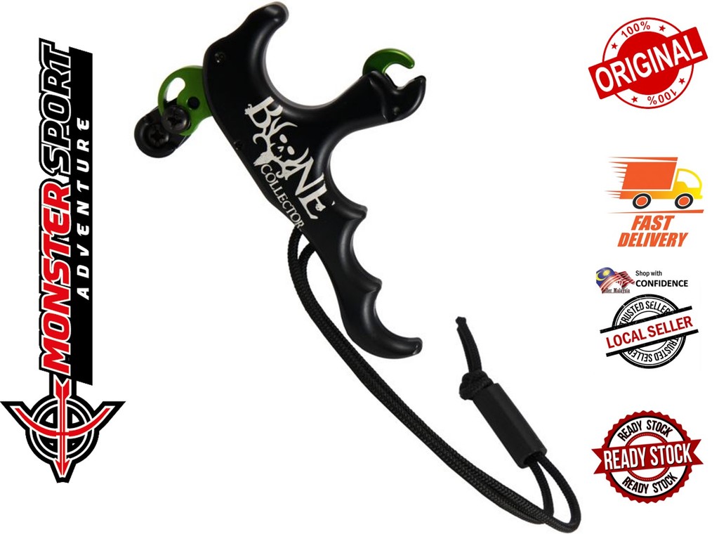 ORIGINAL TRU Ball Archery Bone Collector T-Rex Thumb 4 Finger Release Aid Compound Thumb Release ...