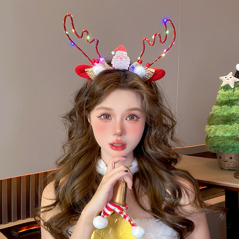 Headband Telinga Rusa Krismas [Bling Bling Glam] - Hiasan Rambut & Prop ...