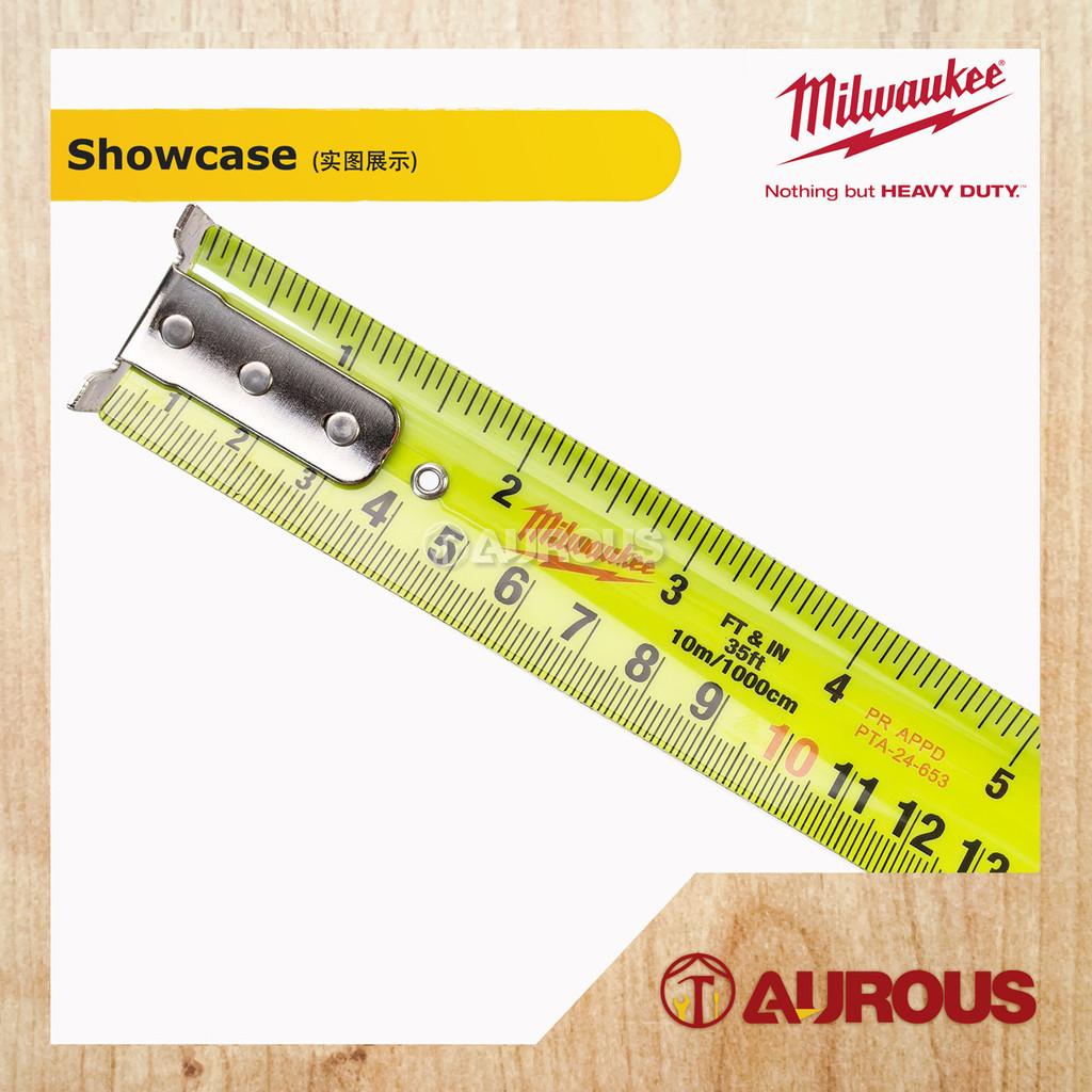 MILWAUKEE STUD MOST DURABLE MEASURING TAPE 10M/35FT (48-22-1436 ...